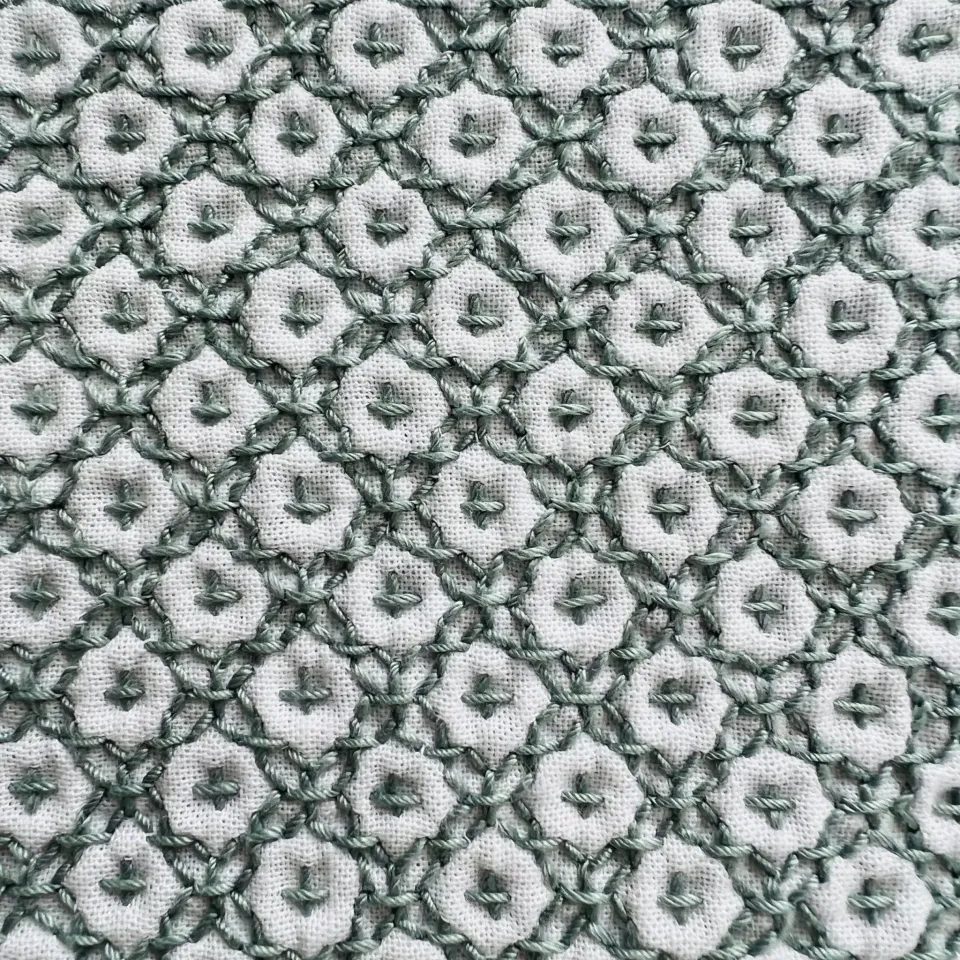 Jūjihanazashi Sashiko Pattern